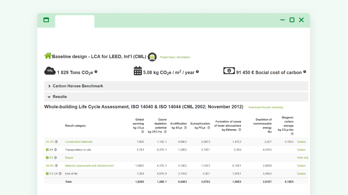 Certifications: LEED v4, v4.1, and v3